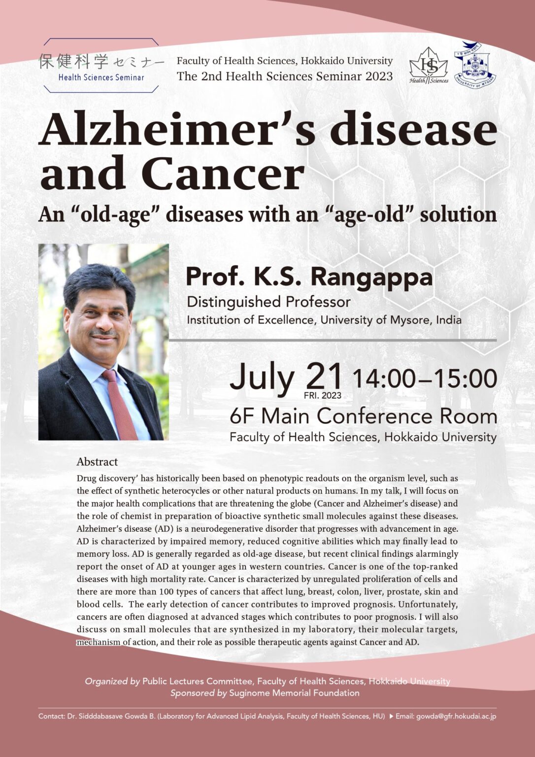 The 2nd Health Sciences Seminar 2023 [July 21] – Faculty of Health ...