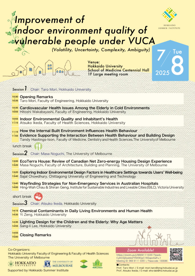 The 5th Health Sciences Seminar 2025 “Improvement of indoor environment quality of vulnerable ...